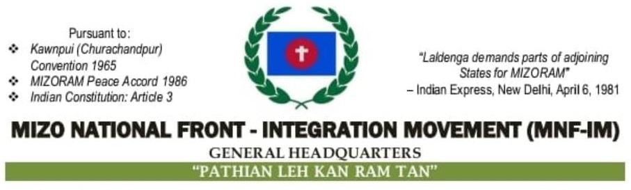 Mizo National Front Integration Movement Formed to Reform Mizo ...